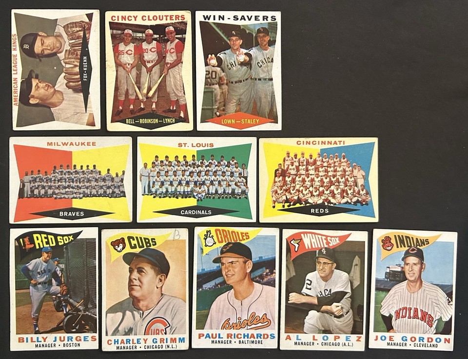 1960 Topps Baseball Lot! (374) Different Cards! High Numbers! | eBay