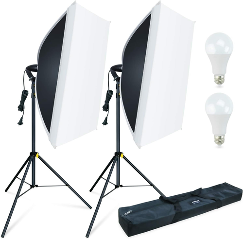 Professional Photography Softbox Continuous Lighting Kit Stand for ...