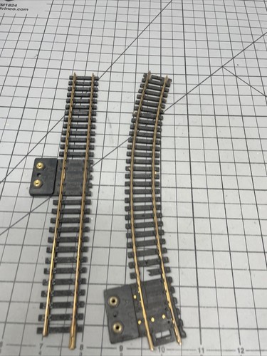HO Scale Atlas Brass Terminal Tracks (9" Straight and 18 Degree Curved ...