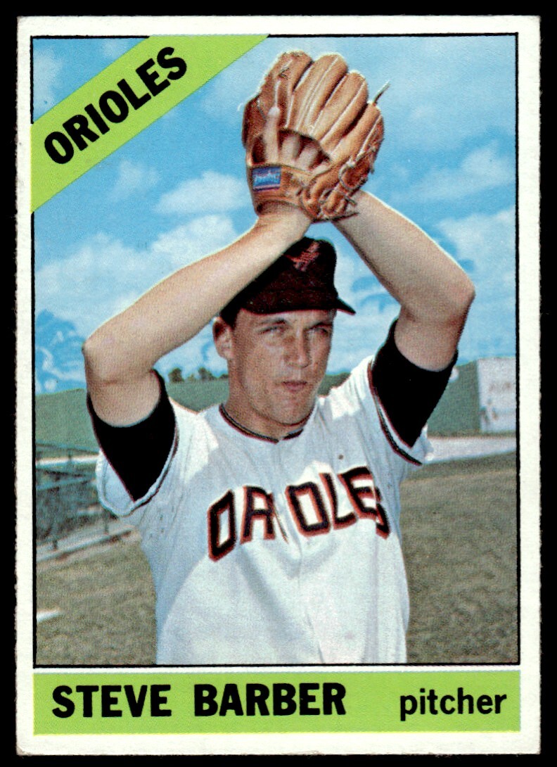 1966 Topps Steve Barber Baltimore Orioles #477 * | eBay