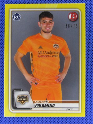 Marcelo Palomino - RC 2020 Bowman MLS #80 YELLOW Parallel - SP SN #30 / ...