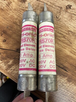 TRIONIC 70 AMP FUSE # TRS70R (LOT OF 2 FUSES) | eBay