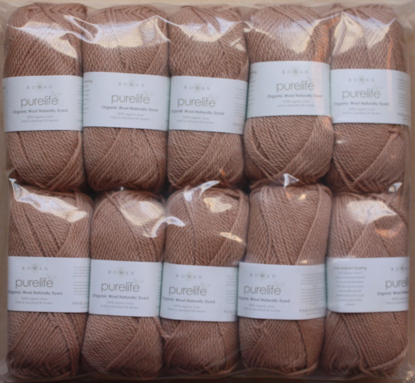 Rowan Purelife Organic Wool Yarn 10 Skeins New Onion | eBay
