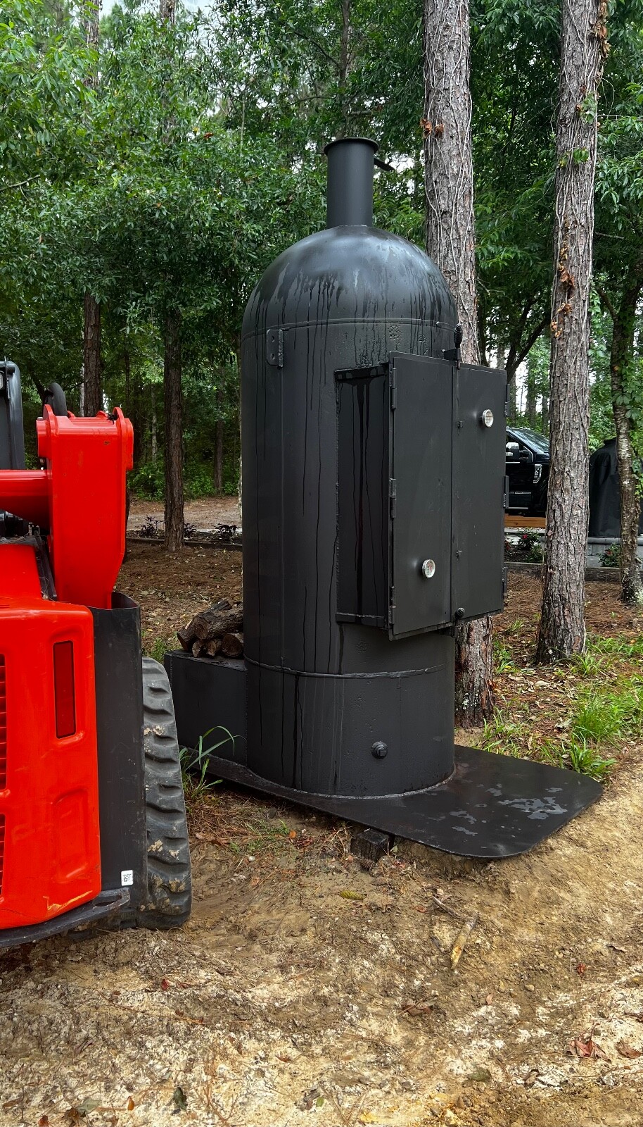 MASSIVE UPRIGHT CUSTOM BBQ SMOKER | eBay
