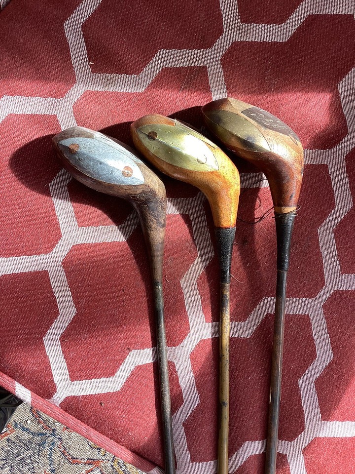 Antique Fancy Face For Display Or Refurbishing Golf Clubs | eBay