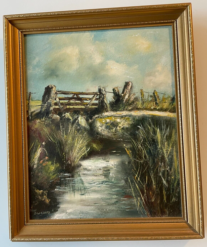 Rare Don Blizzard Oil Painting on Board 30 cm W x 36 cm H Frame Dodmin ...