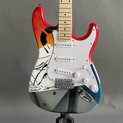 Custom ST Shape Electric Guitar Eric Clapton Multicolor Maple Fretboard ...