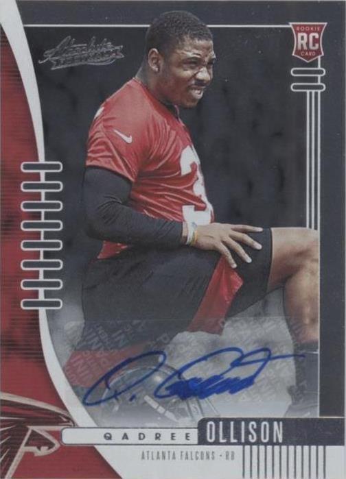 2019 Panini Absolute - Rookie Qadree Ollison #200 Signatures (AU, RC ...