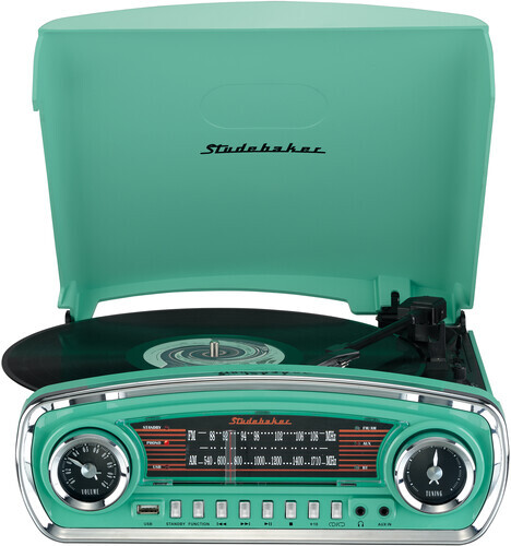 Studebaker SB6057TE Retro Turntable 3 Speed AM/FM Rad… - Gem