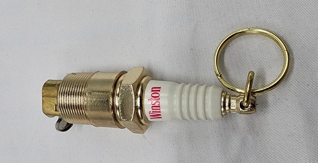 Winston Spark Plug Novelty Keychain Lighter NIB | eBay