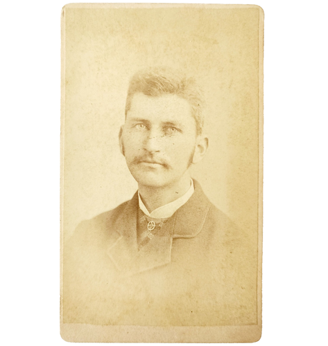 1882 CDV Photograph Handsome Man J.H. Folsom Conn Ivory Finish ...