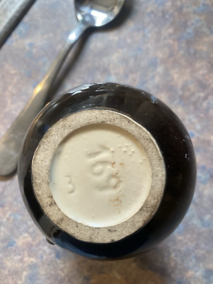 Vintage West German Small Drip Ware Jug 12cm Height Teal & Brown | eBay