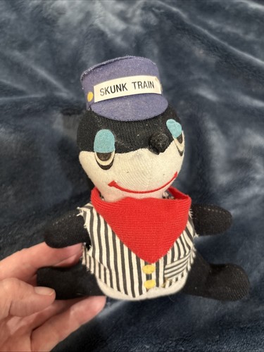 Vintage Dakin Dream Pets Skunk Train Plush 1979 Stuffed Animal *as is ...