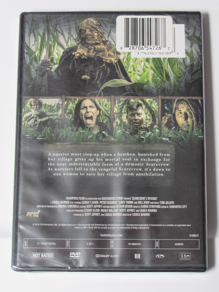 Scarecrow's Revenge NEW/SEALED (DVD) Horror Slasher Movie FREE ...