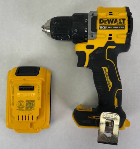 DeWalt 20V Brushless 1/2" Cordless Drill Driver DCD794 w/ Battery and ...