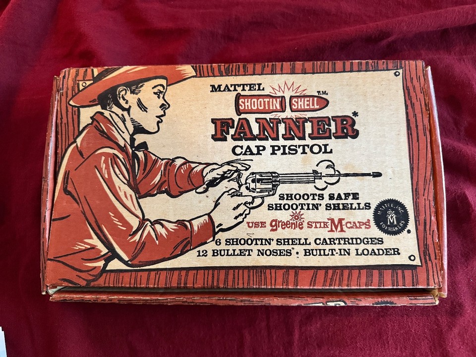 Mattel Shootin' Shell Cap Gun w/Original Box and instruction sheet | eBay
