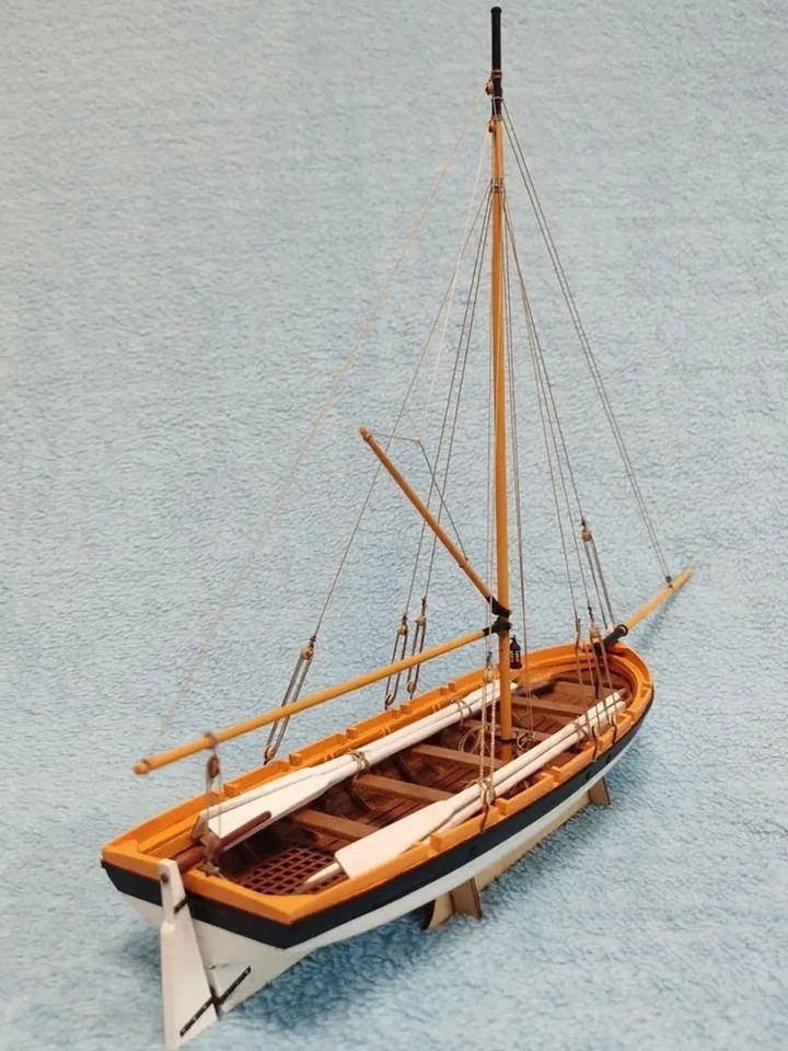 Boat Model Building kit Scale 1/35 Wood Lifeboat Sailboat Wooden ...