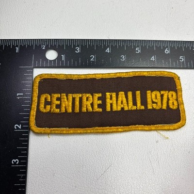 Vtg 1978 CENTRE HALL Pennsylvania Embroidered Patch 50TY | eBay