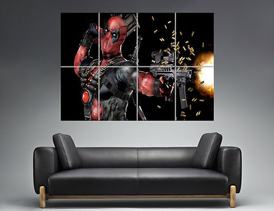 Deadpool 02 Comics Super Hero Wall Poster Great Format A0 Print | eBay ...