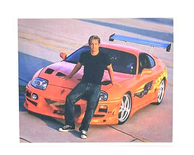 Fast & Furious Paul Walker Toyota Supra MK4 Sticker Decal Weatherproof ...