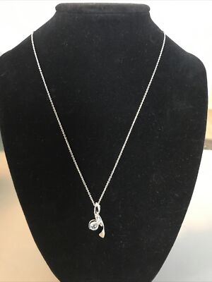 Vintage RMN (Roman Company) Silver Tone Delicate Pendant Necklace 16 ...