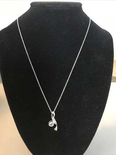 Vintage RMN (Roman Company) Silver Tone Delicate Pendant Necklace 16 ...