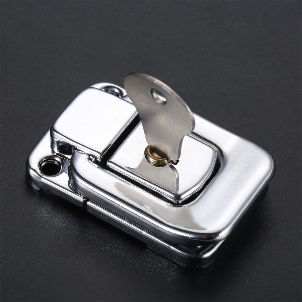 1Pc Toggle Latch Catch Hasp Sliver for Suitcase Luggage Briefcase Lock ...