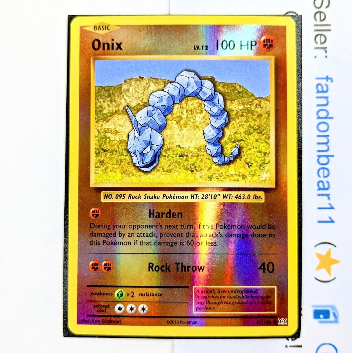 Onix Evolusjonskart Check The Actual Price Of Your Onix 71/100 Pokemon