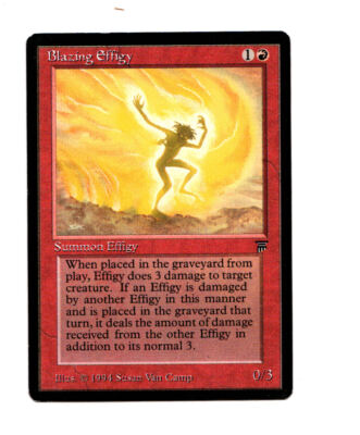MTG Blazing Effigy SP Legends Magic the Gathering ~ Free Shipping ~ | eBay