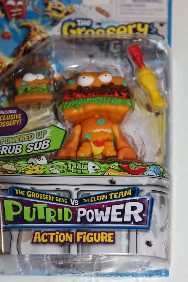 SEALED Grossery Gang Putrid Power Action Figure Powered Up Grub Sub MOC ...