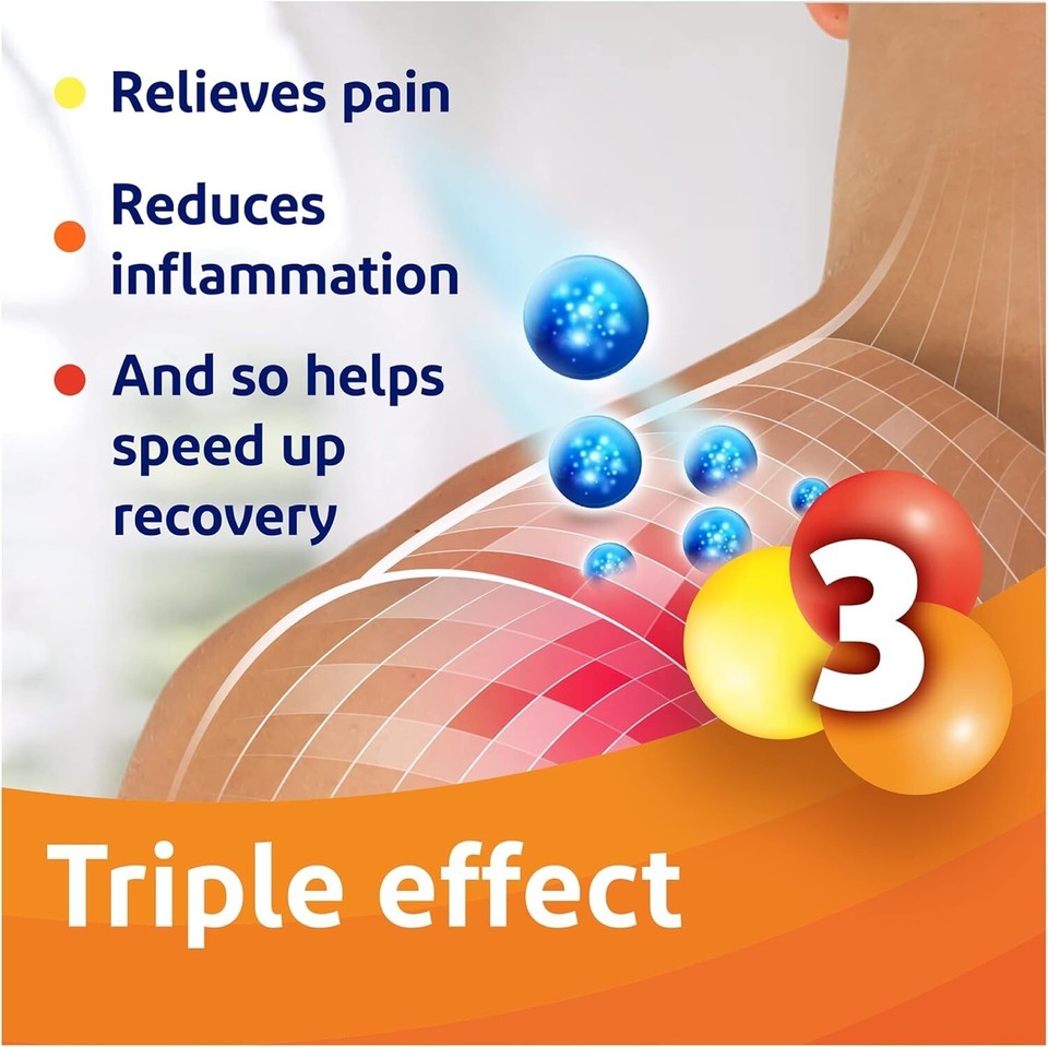 3 x 50g-Voltarol 1.16% Back & Muscle Pain Relief Gel -Tubes - Fast ...