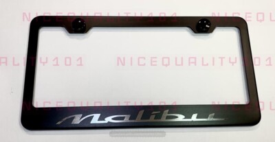 Laser Engraved Etched Malibu Stainless Steel License Plate Frame | eBay