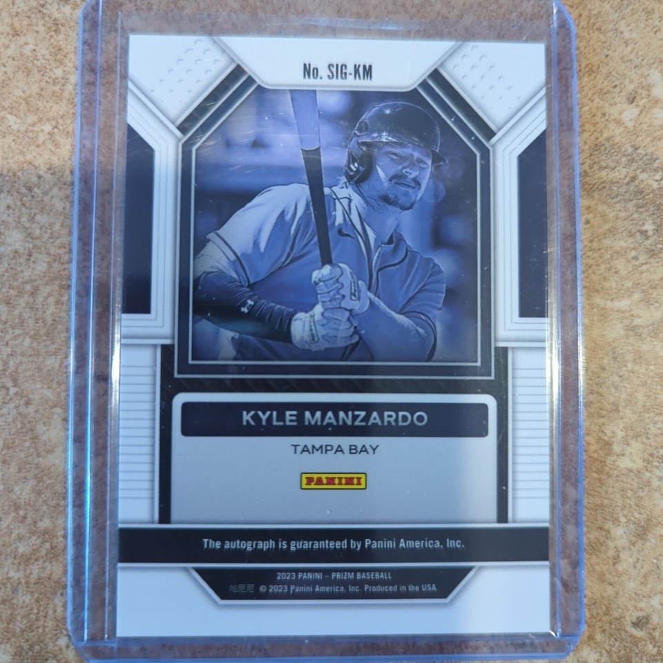 2023 Prizm Kyle Manzardo Silver Auto Prizm Signatures Tampa Bay Rays # ...