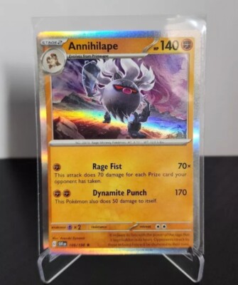 Pokemon TCG Annihilape Scarlet & Violet Base Set 109/198 Holo Rare NM/M ...