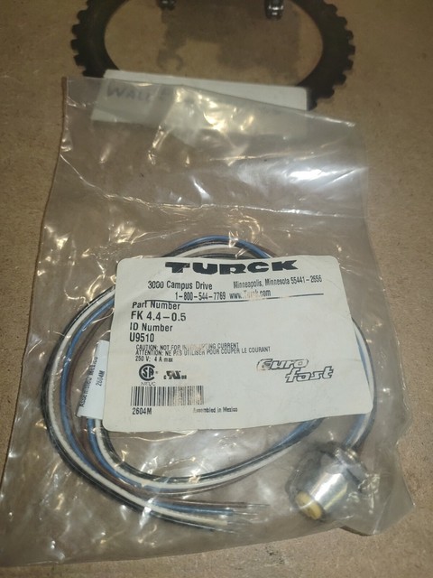 Turck Quick Connect Cable Fk 4.4-0.5 Lot Of 2 for sale online | eBay