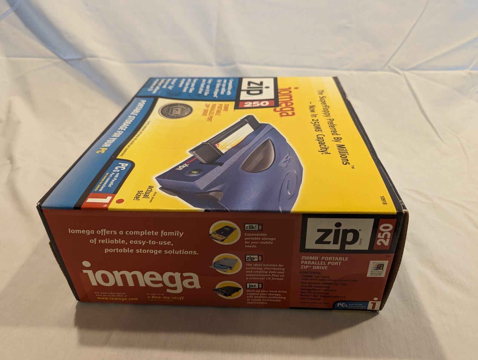 VINTAGE iomega zip drive 250MB RARE Parallel interface Z250P original ...