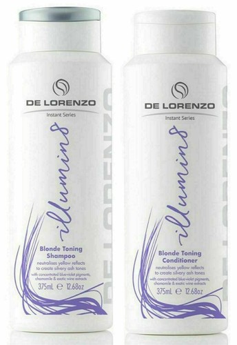 De Lorenzo Illumin8 Blonde Toning Shampoo And Conditioner 375ml Duo ...