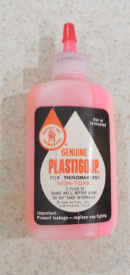 1960s Mattel Plastigoop half Filled Bottle label 1966 Pink Goop left | eBay