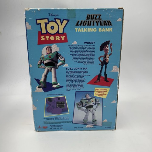 Vintage Toy Story Thinkway Buzz Lightyear Electronic Talking Bank ...