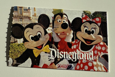 DISNEYLAND GOOFY MICKEY MINNIE MOUSE 1-DAY PARK HOPPER TICKET PASS ...