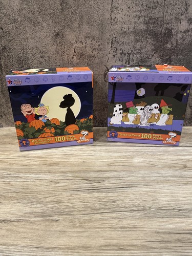Charlie Brown Halloween puzzle Lot- It’s The Great Pumpkin! & trick or ...