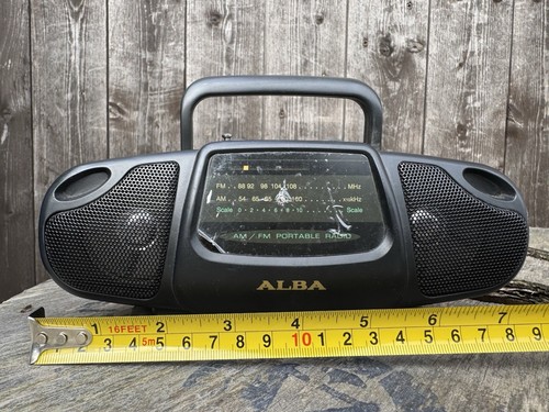 Vintage Alba Portable Radio - Mini Battery Powered Boombox - Very Rare ...
