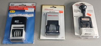 Lot Of 3 Office Depot Stamps | eBay