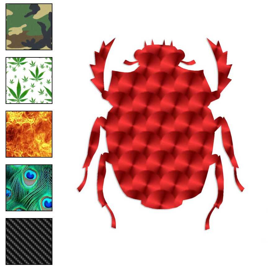 Scarab Beetle Insect, Vinyl Decal Sticker, 40 Patterns & 3 Sizes, #596 ...