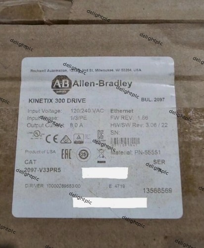 New Sealed 2097-V33PR5 ALLEN BRADLEY Kinetix 300 Servo Drive Free ...