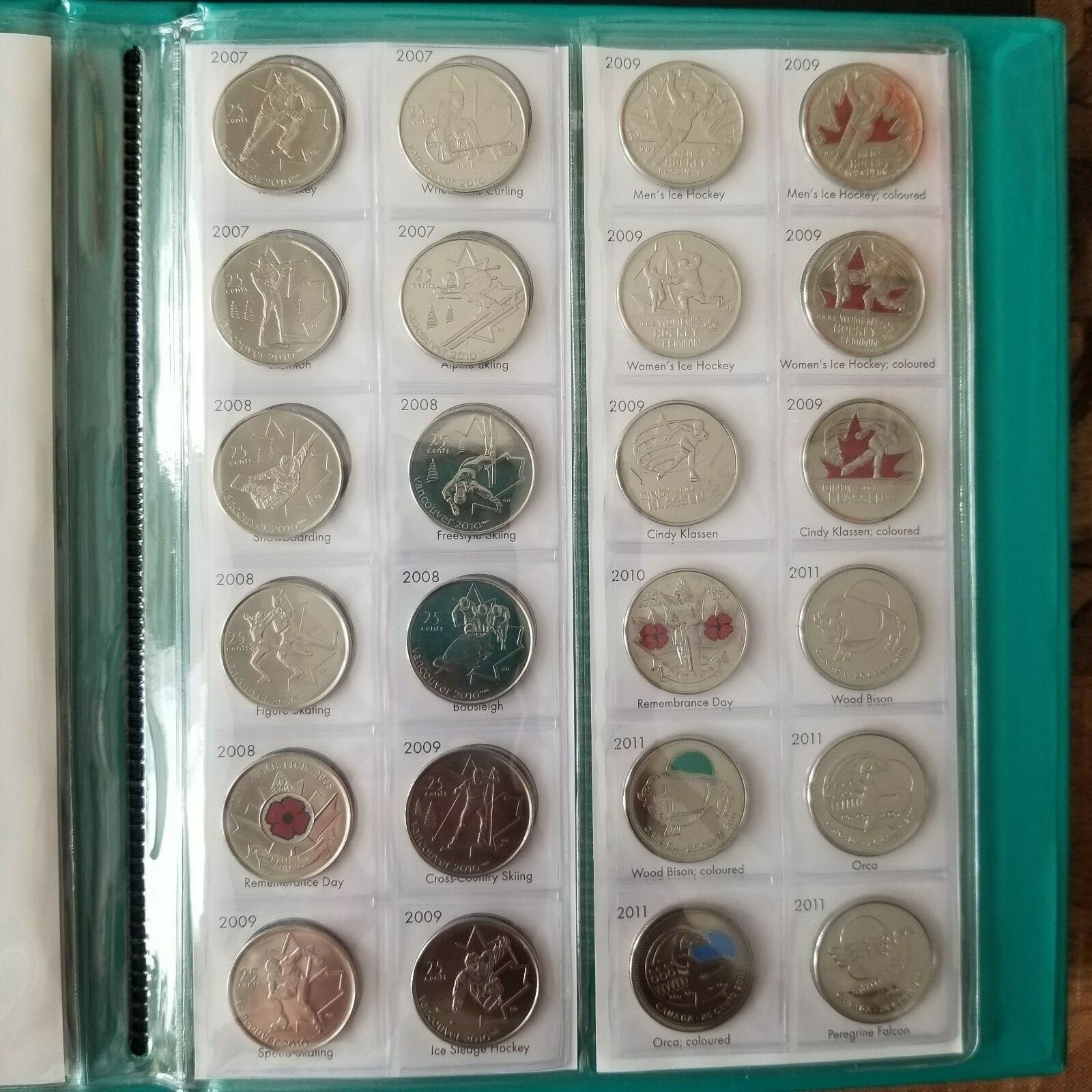 1967-2017 25 Cent Commemorative Canada Quarter Set Lighthouse Coin Book ...