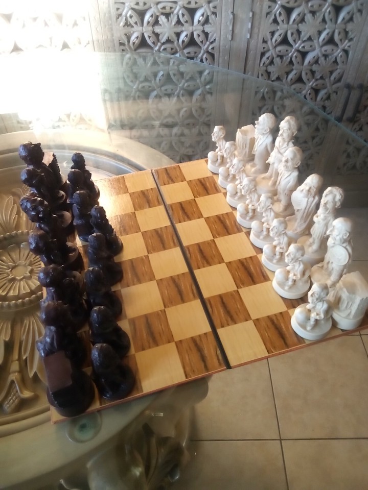 Watergate Chess Set President Richard Nixon Pat Agnew Dean, Vintage | eBay