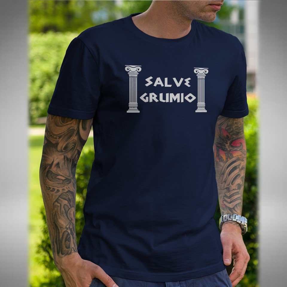 Salve Grumio T-Shirt Funny Roman Plebs TV Series Inspired Sizes Small ...