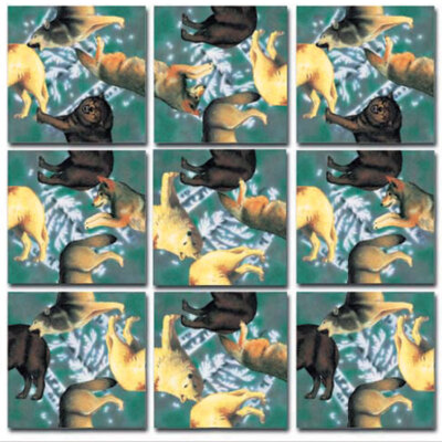 Wolves B. Dazzle Scramble Squares 9 Piece Puzzle | eBay