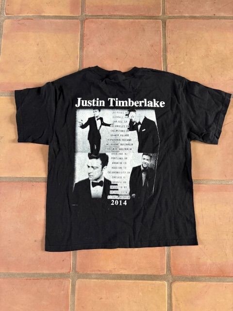 Justin Timberlake The 20/20 Experience World Tour Black Cotton Shirt ...